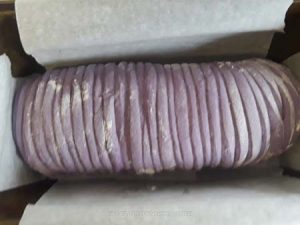 Purple Sweet Potato Wool Roll Bread With Custard Cream