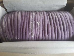 Purple Sweet Potato Wool Roll Bread With Custard Cream