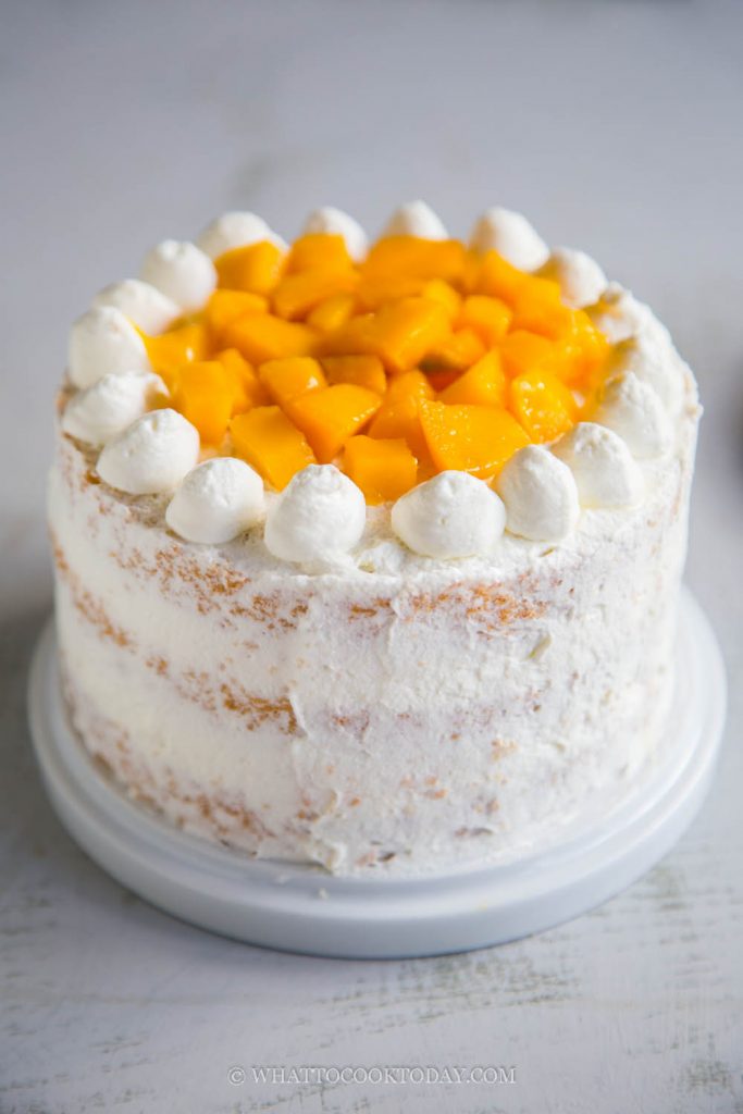 How To Make Mango Sponge Layer Cream Cake