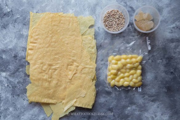 Barley Ginkgo Nut Bean Curd Dessert Soup (Fu Chuk/Foo Chuk)