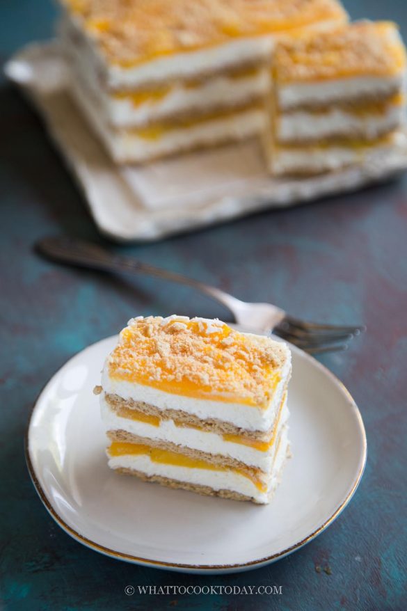 Easy No-Bake Filipino Mango Float Icebox Cake (Mango Royale)