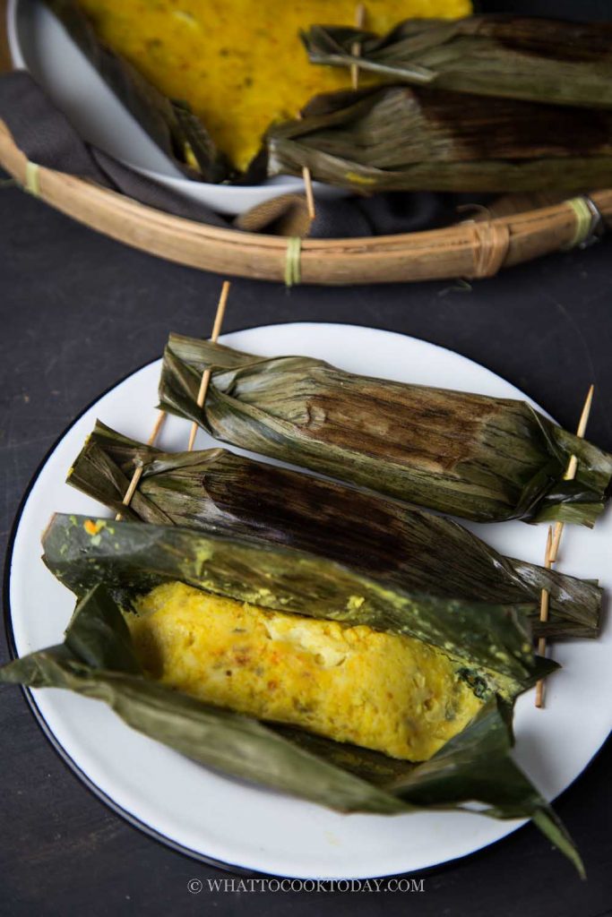 Nyonya Fish Otak Otak (Fish Custard in Banana Leaves) - Steamed or Grilled