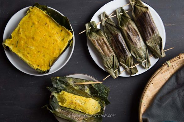 Nyonya Fish Otak Otak (Fish Custard in Banana Leaves) - Steamed or Grilled