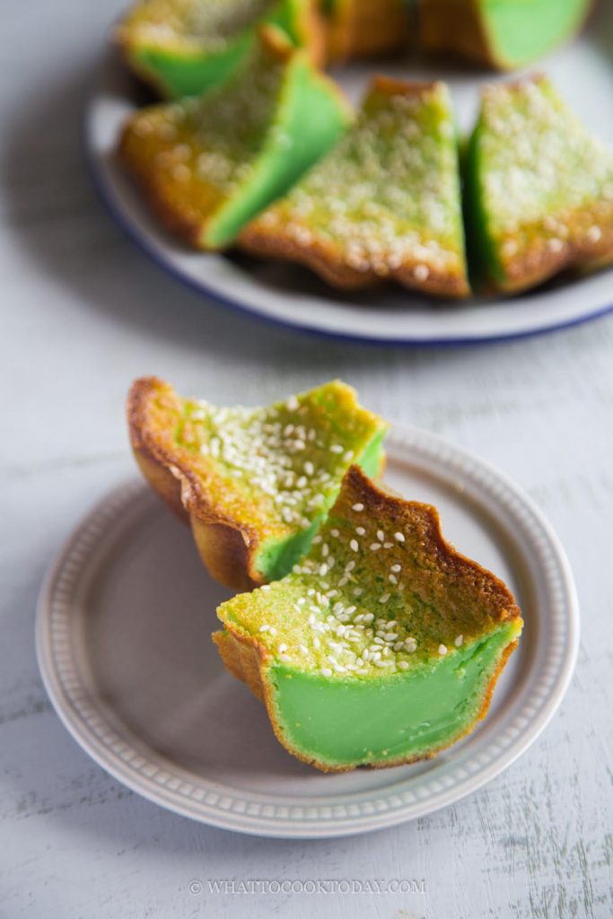 Easy Kuih Bakar Pandan / Kuih Bakar Kemboja