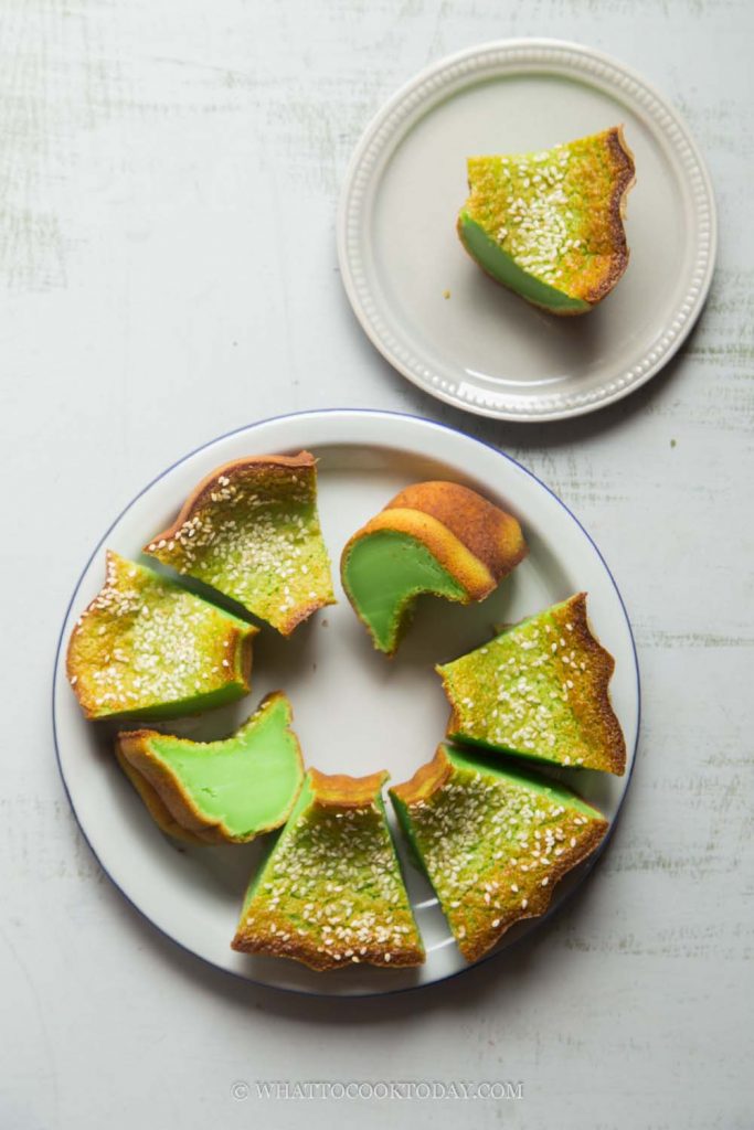 Easy Kuih Bakar Pandan / Kuih Bakar Kemboja