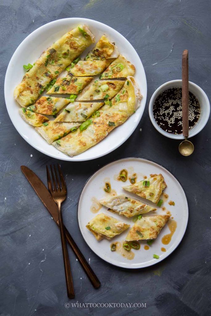 Easy Taiwanese Dan Bing (Egg Crepe Roll)