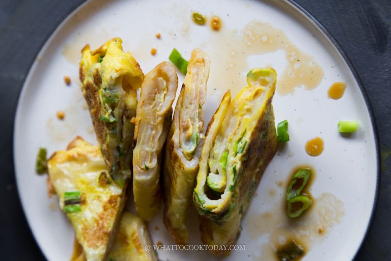 Easy Taiwanese Dan Bing (Egg Crepe Roll)