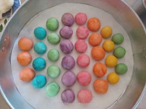Soft Fluffy Pop It Rainbow Bubble Bread (Mini Version)