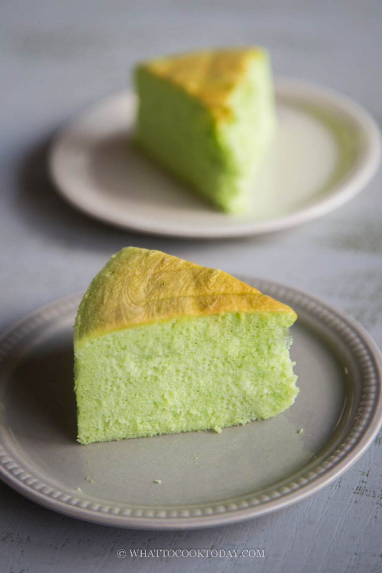 How To Bake Pandan Cotton Souffle Cheesecake