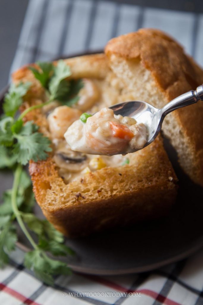 Easy Taiwan Coffin Bread (棺材板)