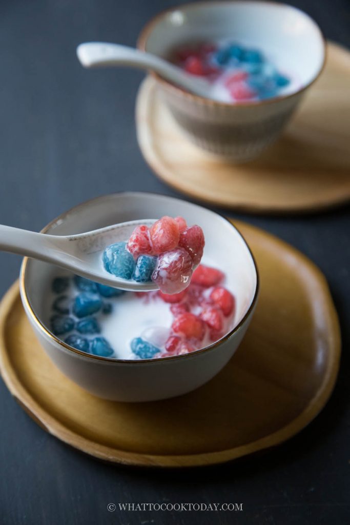 How To Make Tub Tim Grob (Thai Red Ruby Dessert)