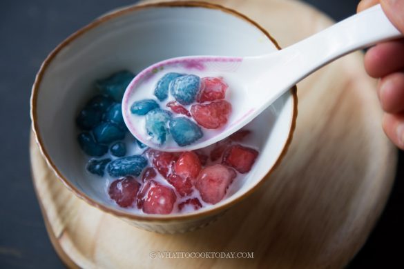 How To Make Tub Tim Grob (Thai Red Ruby Dessert)