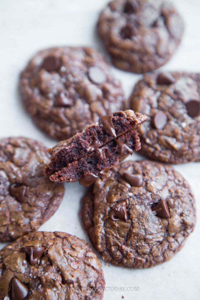 Double Chocolate Rum Cookies with Sea Salt (Truly So Good!)