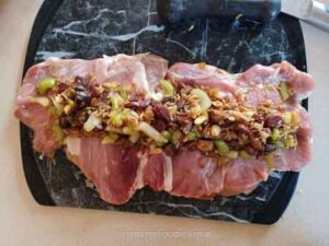 Asian Pork Tenderloin Roulade with Chinese Sausage and Rice Stuffing