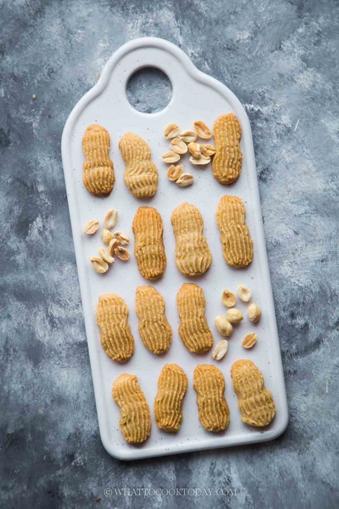 Crispy Crunchy Peanut-Shaped Butter Cookies