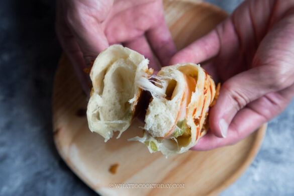 Chinese Bakery-Style Ham and Cheese Buns (with Poolish)