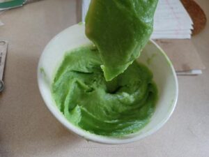 Pandan Choux Au Craquelin (with Coconut Pastry Cream)