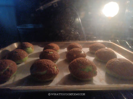 Pandan Choux Au Craquelin (with Coconut Pastry Cream)