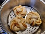 Soft Fluffy Peanut Butter Jelly Braided Steamed Buns (Baozi)