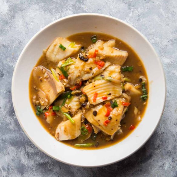 Stir-fried Fish Fillet with Black Bean Sauce