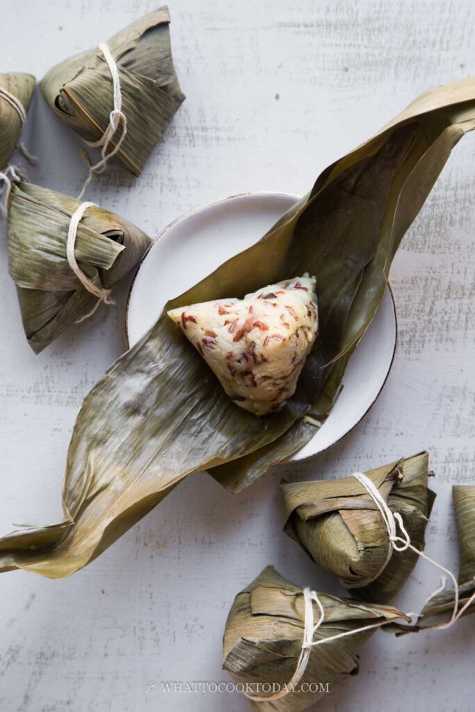 Long-grain Rice Zongzi (Instant Pot or Stove-top)