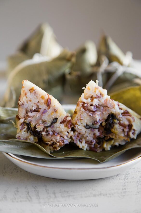 Long-grain Rice Zongzi (Instant Pot or Stove-top)