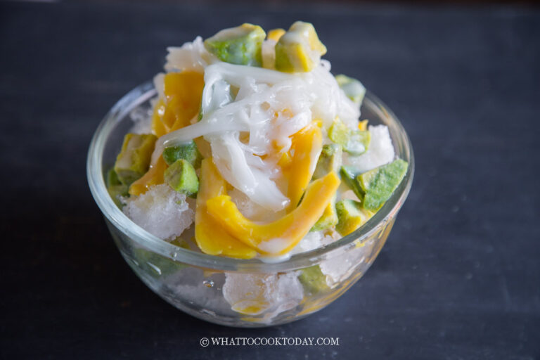 Es Teler (Indonesian Shaved Ice with Avocado, Jackfruit, Coconut)