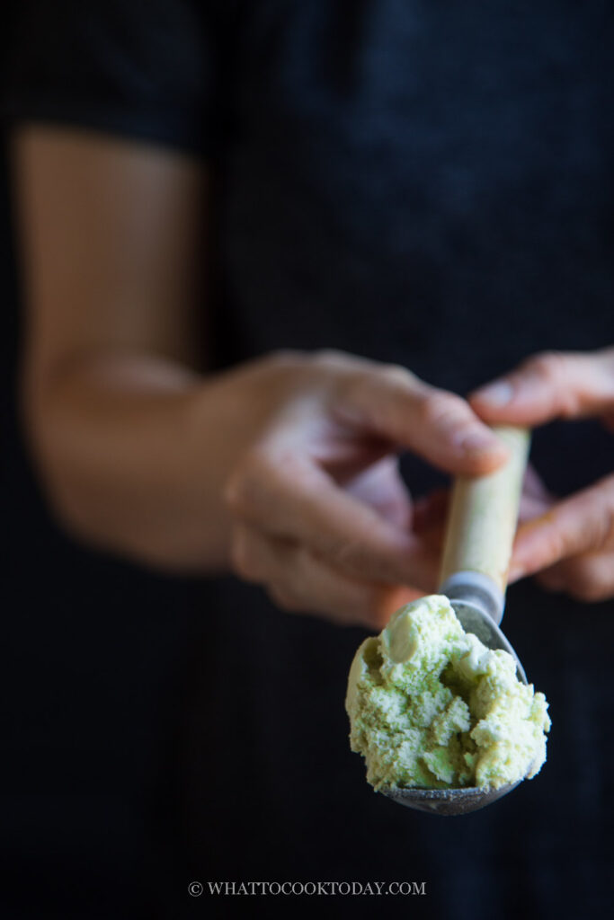 Easy No-Churn Pandan Ice Cream