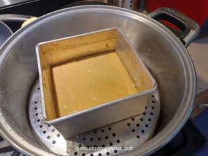 Apam Gula Merah/Apam Kampung (Palm Sugar Steamed Sponge Cake)