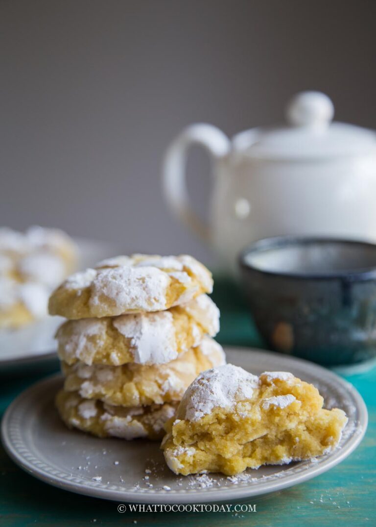 Soft and Chewy Mango Crinkle Cookies