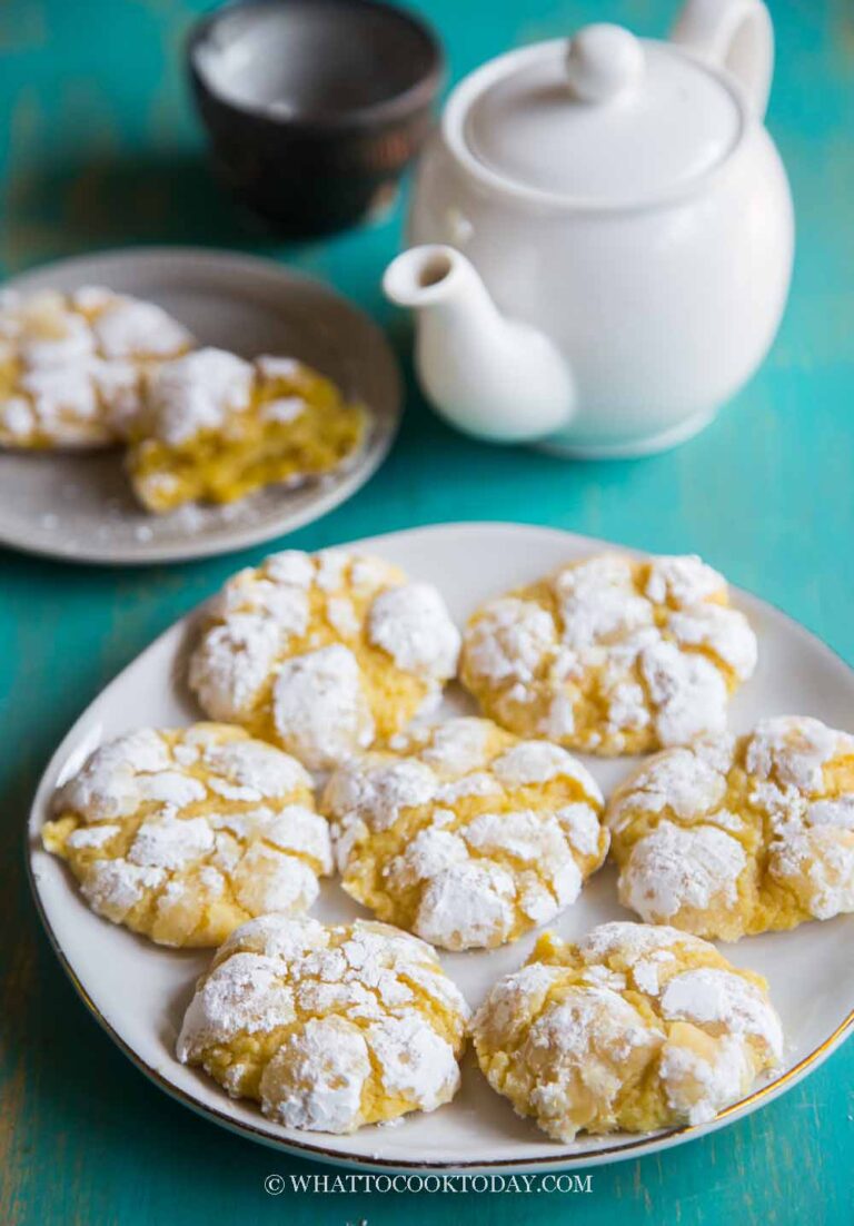 Soft and Chewy Mango Crinkle Cookies