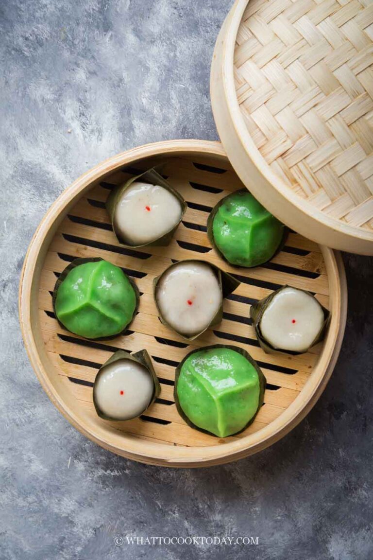 Hainanese Yi Bua Kueh (Coconut Palm Sugar Steamed Cake)