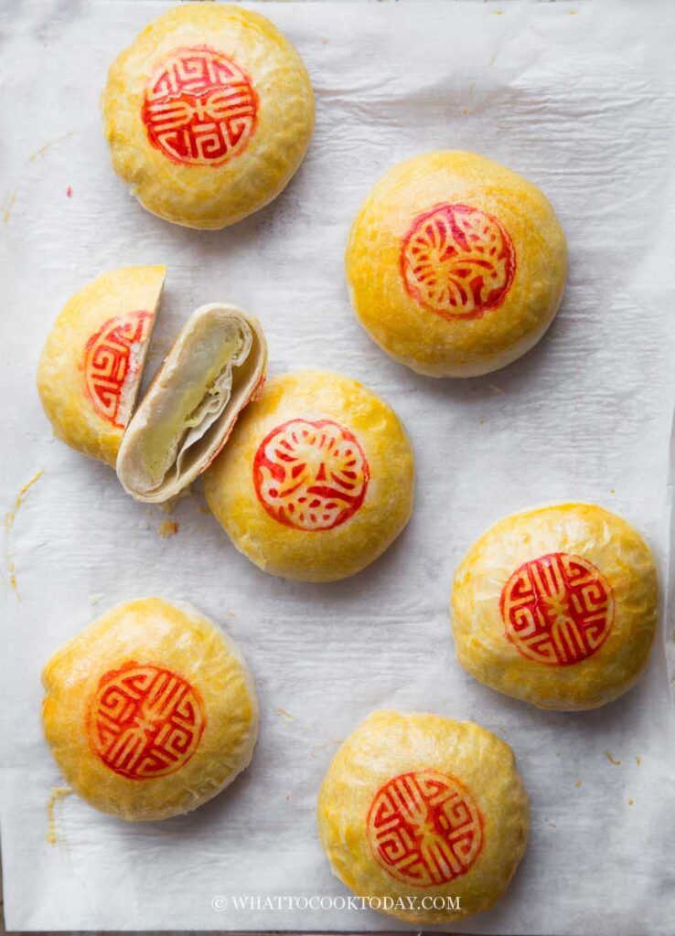 Homemade Banh Pia Durian Mung Bean Pastry