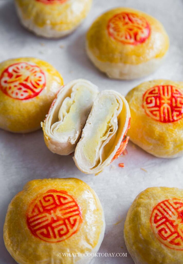 Homemade Banh Pia Durian Mung Bean Pastry