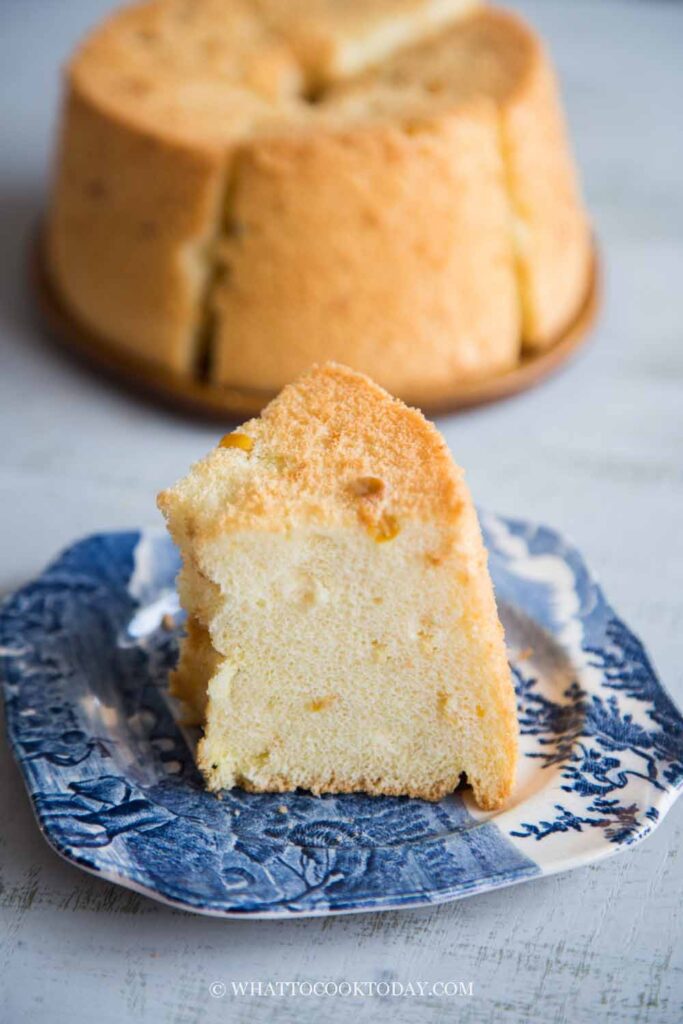 Soft Fluffy Creamed Corn Chiffon Cake