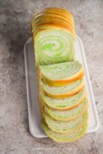 Super Soft Pandan Swirl Shokupan (Yudane) - sourdough option