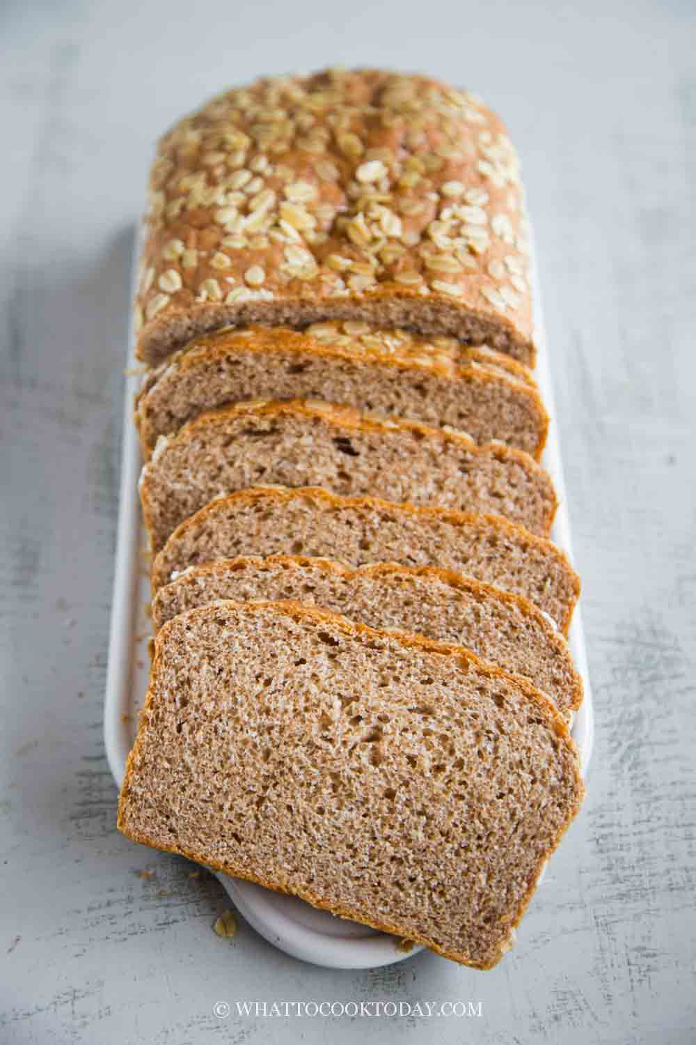 Tangzhong 100% Whole Wheat Milk Bread