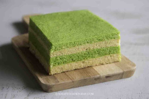 Steamed Cream Cracker Layered Cake (Kiam Piah Cake) - What To Cook Today