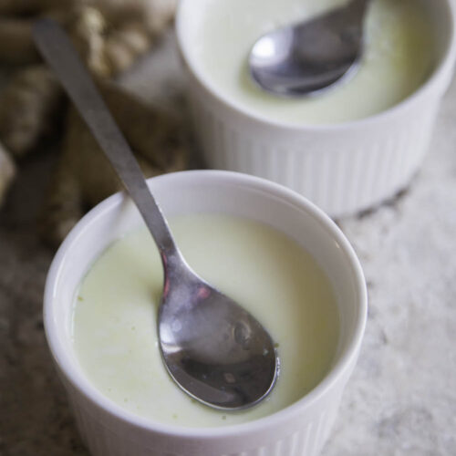 How To Make Ginger Milk Curd/Pudding