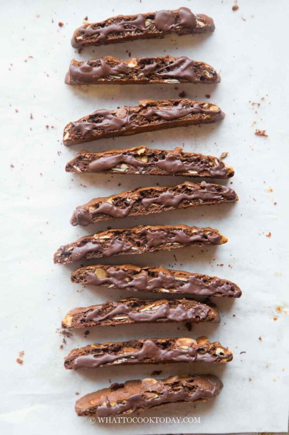Jewish Chocolate Almond Mandel Bread (Mandelbrot/Kamishbrot)