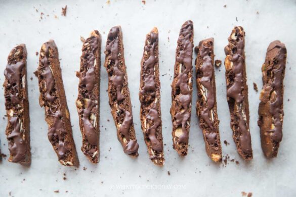 Jewish Chocolate Almond Mandel Bread (Mandelbrot/Kamishbrot)