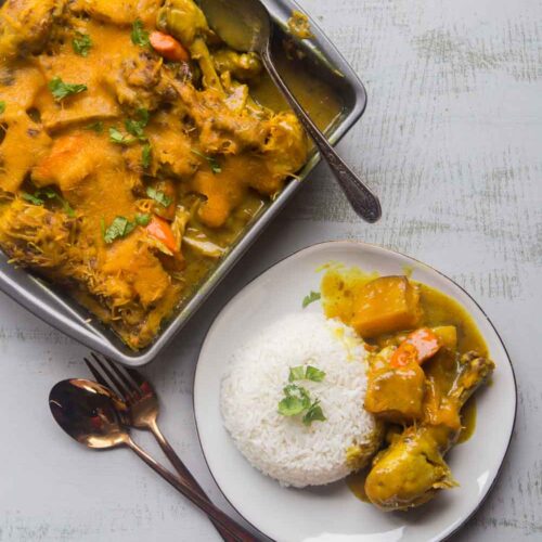 Macau-style Portuguese Coconut Chicken (Po Gwok Gai)