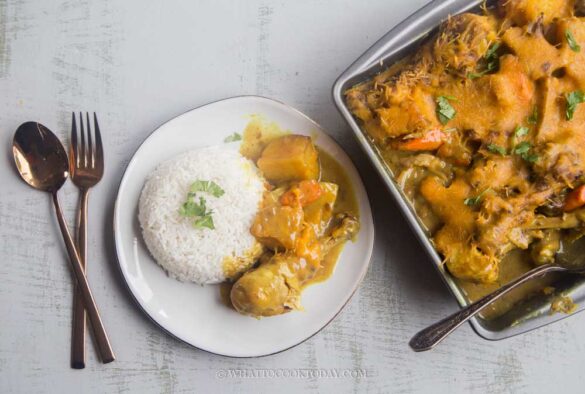 Macau-style Portuguese Coconut Chicken (Po Gwok Gai)