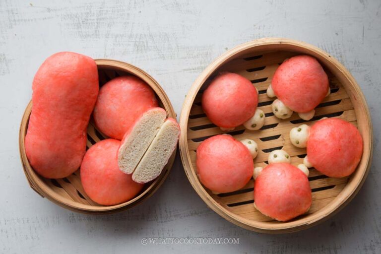 Steamed Mi Ku Buns / 面龟 (Tortoise Steamed Buns)