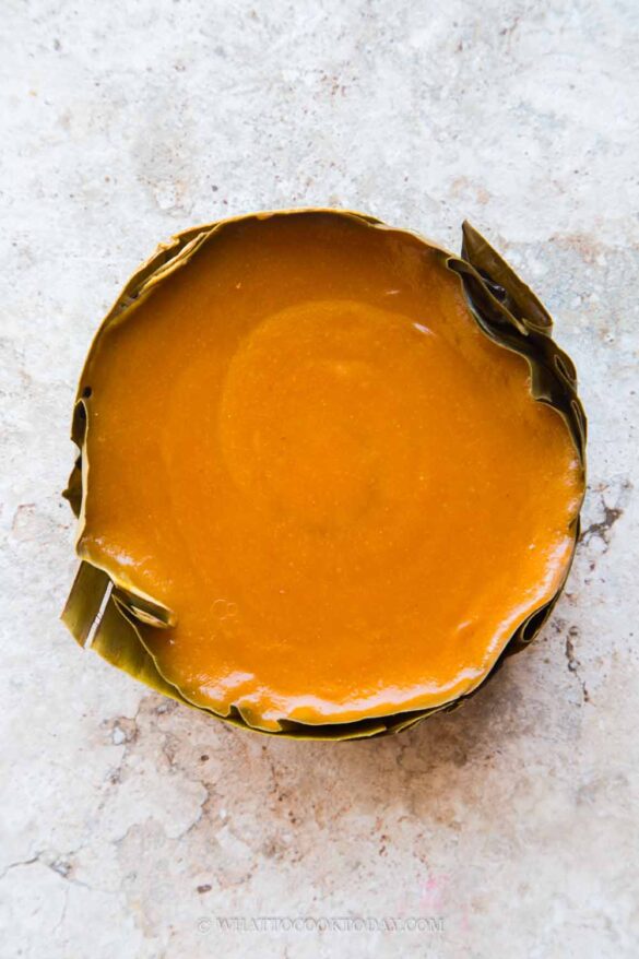 Steamed Pumpkin Nian Gao (Pumpkin Chinese New Year Cake