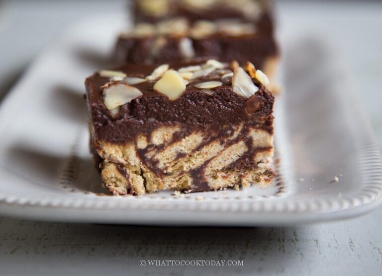 No-Bake Eggless Batik Cake/ Kek Batik (Biscuit Cake/Lazy Cake)