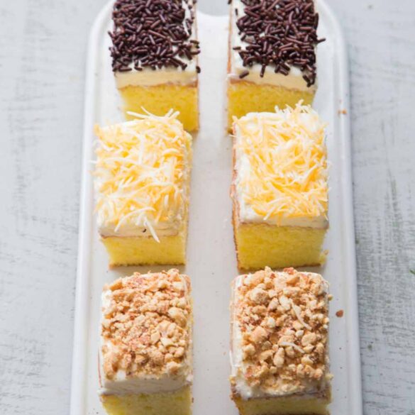 Bolu Jadul (Old-School Buttercream Cake Slices)