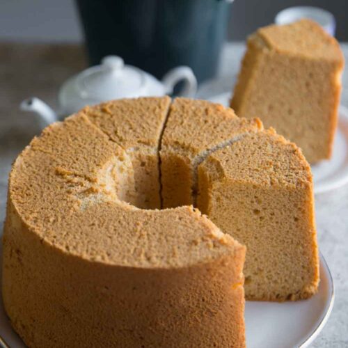Gula Merah/Gula Melaka Chiffon Cake (Palm Sugar Chiffon Cake)