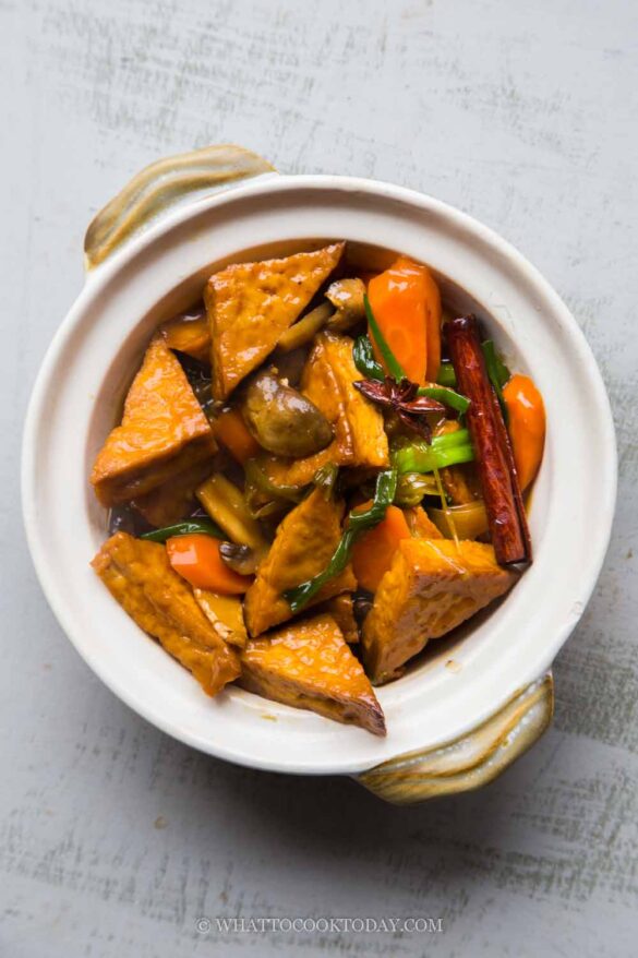 Easy Red-Braised Tofu (Hong Shao Dou Fu)