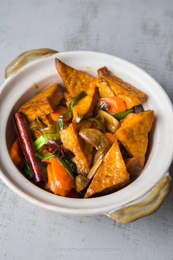 Easy Red-Braised Tofu (Hong Shao Dou Fu)